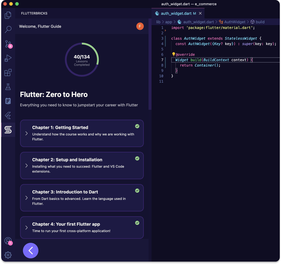 Learn where you code - SideGuide